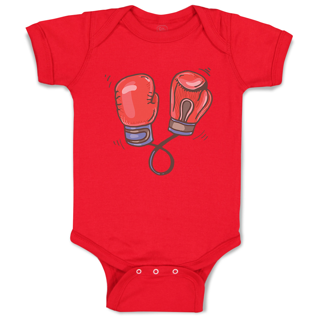 Baby Bodysuit Baby Bodysuit Boxing Gloves Sports Boxing Boy & Girl Baby ...