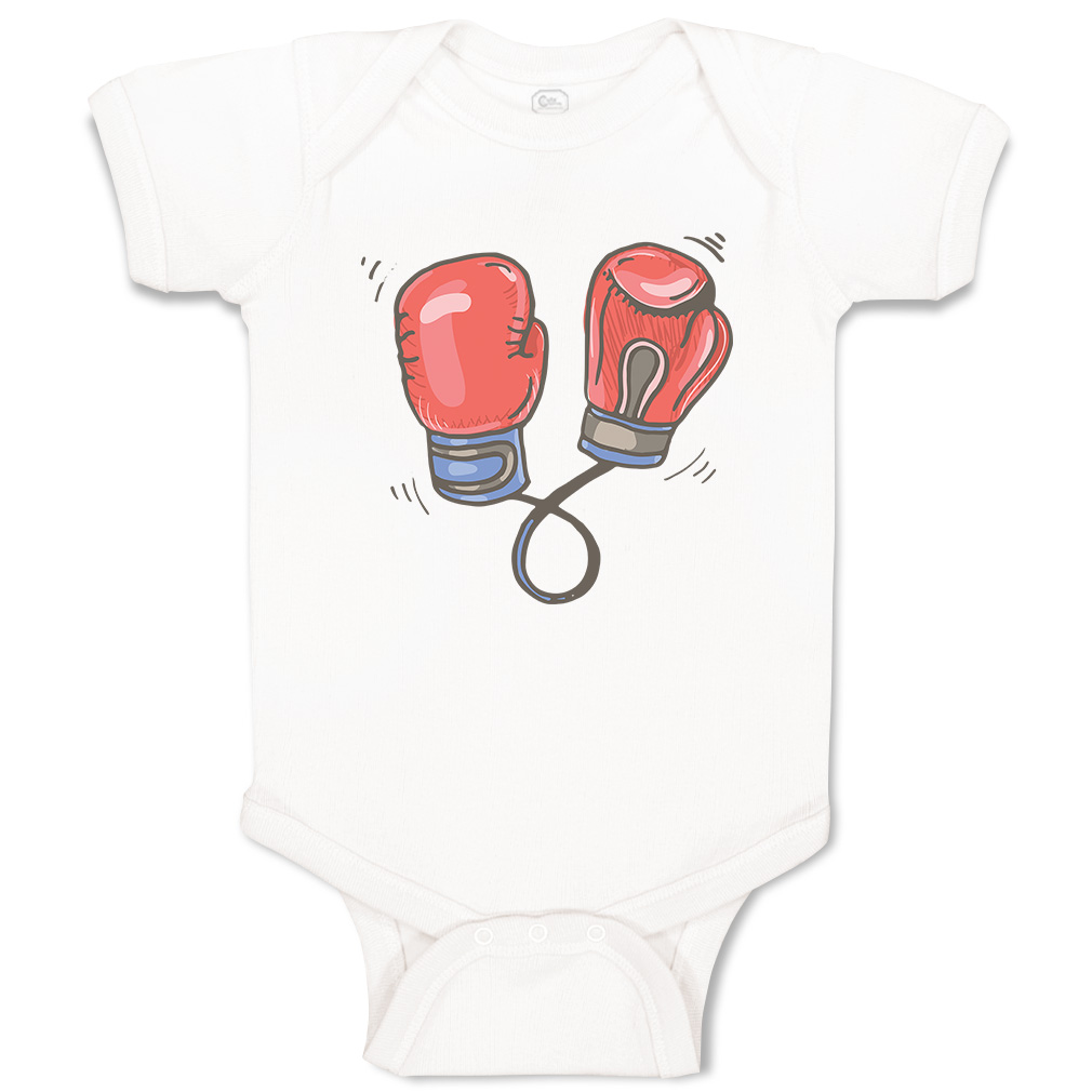 Baby Bodysuit Baby Bodysuit Boxing Gloves Sports Boxing Boy & Girl Baby ...